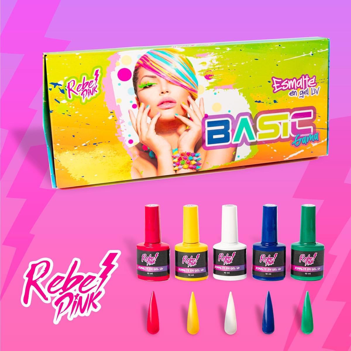 Rebel Pink Gama Basic 5 pzas – A&G Nail Supplies Inc