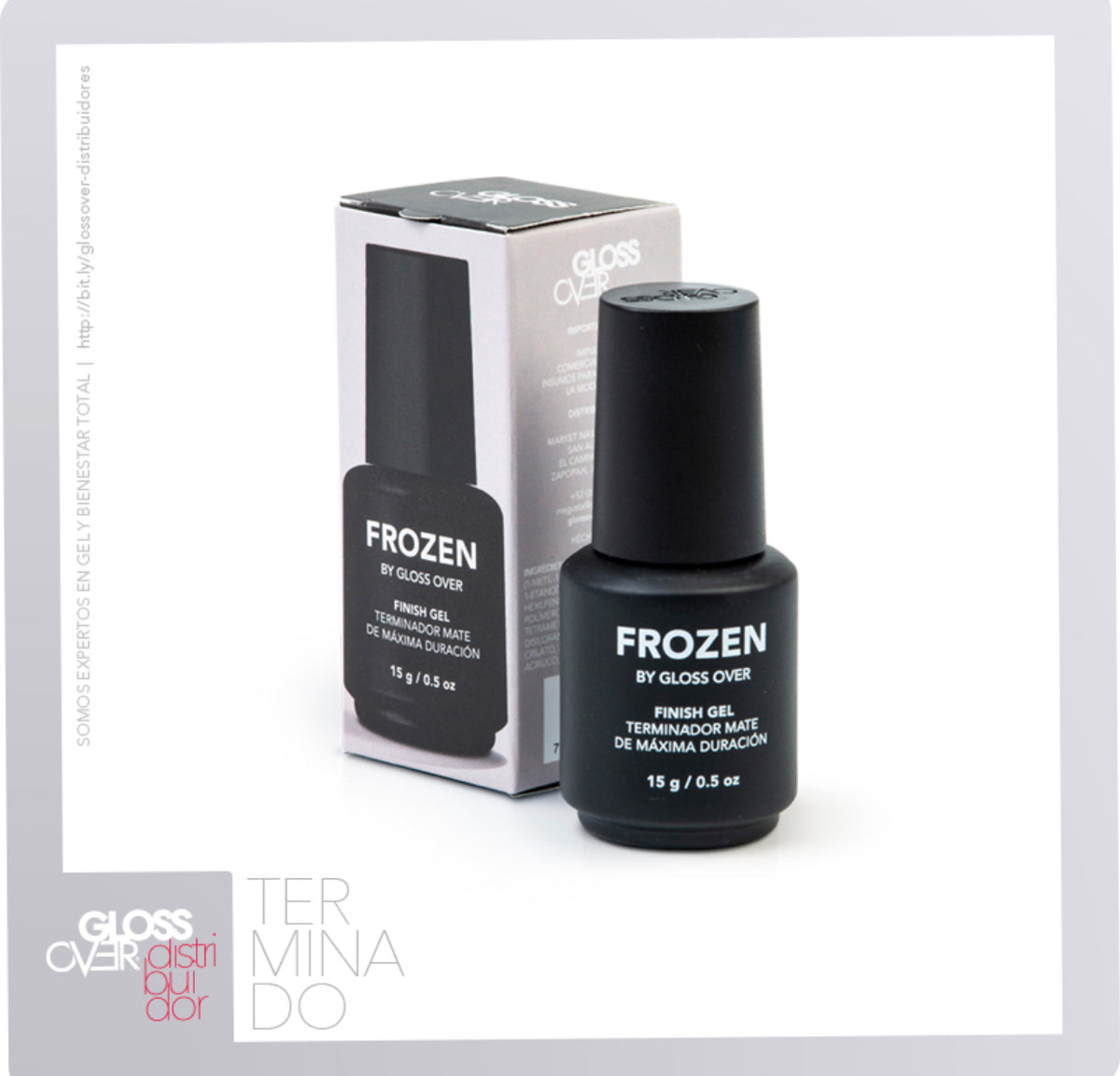 Gloss Over Frozen Terminado Mate – A&G Nail Supplies Inc