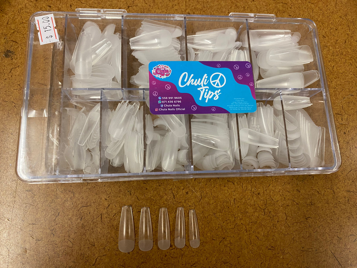 Chula Nails Full Tips Coffin Crystal – A&G Nail Supplies Inc